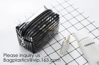 China Wholesale Transparent PVC Cosmetic Bag Makeup Organizer Pouch Custom Size 17x12x6cm for sale