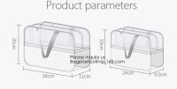 China Custom Transparent PVC Cosmetic Pouch with Zipper Pocket 0.4mm Thickness for sale