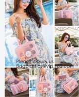 China Custom Transparent PVC Cosmetic Pouch with Zipper Pocket 0.4mm Thickness for sale