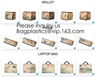 China Custom Eco Friendly Canvas Microfiber Cosmetic Travel Bag Set Water Repellent 19x25cm for sale