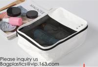 China Custom Tyvek Paper Cosmetic Bag 21x15x7cm Waterproof Travel Makeup Organizer with Zipper for sale