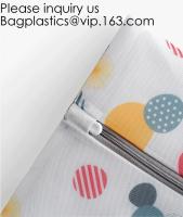 China Wholesale Jumbo Foldable Zipper Mesh Wash Laundry Bag 38x48cm Polyester Travel Lingerie Laundry Bags for sale