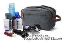 China Custom Canvas Waterproof Travel Makeup Cosmetic Bag Wholesale Personalized 500pcs MOQ for sale