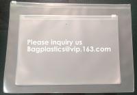 China Waterproof PVC A5 Document File Zipper Bag Custom Size 0.1mm Thickness for sale