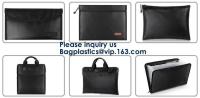 China Fiberglass Fireproof Document Bag 10.6x6.7x0.8 inch Water Resistant 1100-1200℃ for sale
