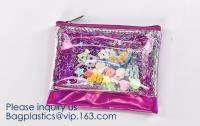 China Custom Clear EVA Cosmetic Bag 22x14x10cm Waterproof Travel Toiletry Bag with Zipper for sale