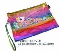 China Custom EVA Cosmetic Bag Waterproof Makeup Pouch 22x14x10cm with Snap Closure for sale