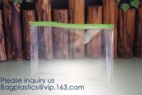 China Eco Friendly Transparent EVA Zipper Cosmetic Bag 25x18x12cm Travel Makeup Pouch for sale