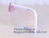 China Custom Clear EVA Cosmetic Bag with Zipper Closure 11x13.5x3.5cm Eco Friendly Travel Pouch for sale