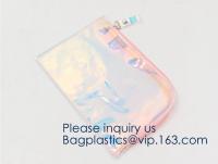 China Custom Clear EVA Cosmetic Bag with Zipper Closure 11x13.5x3.5cm Eco Friendly Travel Pouch for sale