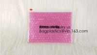 China Custom EPE Foam Heart-Shaped Bubble Bag with Zipper 1mm Thickness for Cosmetic Packaging for sale