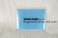 China Custom EPE Foam Heart-Shaped Bubble Bag with Zipper 1mm Thickness for Cosmetic Packaging for sale