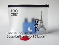 China Custom Clear EVA PVC Zipper Packaging Bag 24x7.5x18cm for Cosmetics Gifts Travel for sale