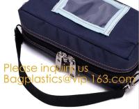 China Customizable Locking Bank Money Bag 28x14cm Waterproof PVC Window Security Deposit Pouch for sale