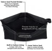China Custom Smellproof Odorless Stash Storage Pouch Polyester 500pcs MOQ for sale