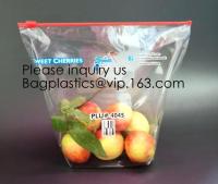 China Jumbo Slider Storage Bags 5 Gallon 18x24 Inch 2 Mil Thick Clear Plastic for Food and Belongings for sale