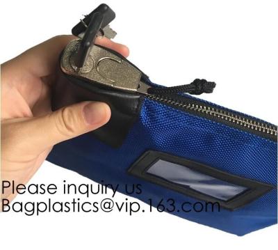 China Locking Satchel A3 Money Bag Leatherette Cash Bag Utility Coin Bag 11.6x8.3 Inches for Business Household School for sale