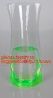 China Custom Square Plastic Vase PVC Transparent Flower Vase Pouch 500 Pcs MOQ Stand Up Vase Bag for sale