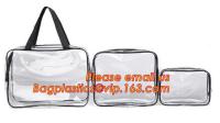 China Waterproof Hanging Toiletry Bag Transparent PVC Travel Cosmetic Bag 20x15cm Clear Makeup Pouch for sale