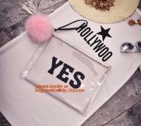 China Custom PVC Handle Bag with Zipper for Gift Shopping Stationery Eco Friendly 500 PCS MOQ for sale