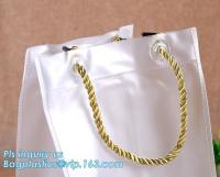 China PVC Wine Cooler Bag Thick Ice Bag Durable Water Resistant Chiller for Wine Bottle Gift Packaging 750ml for sale