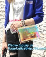 China Clear PVC Shoulder Bag Tote for Women Transparent Jelly Handbag with Long Strip 30x20cm for sale