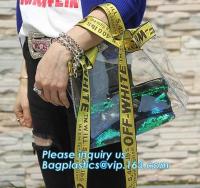 China Wholesale Metallic Transparent PVC Beach Handbags Shoulder Tote Bags for Summer 500pcs MOQ for sale