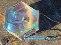 China Clear PVC Tote Bag Transparent Crystal Shoulder Handbag for Women Beach Shopping 40x30cm for sale