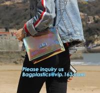 China Translucent PVC Handbag Ladies Shoulder Tote Bag Clear PVC Women Handbags with Zipper Closure 30x20cm for sale
