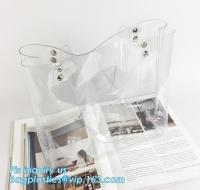 China PVC Transparent Crossbody Messenger Shoulder Bag Sling Bag for Travel Gym Tote 20L for sale