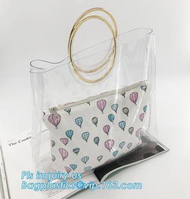 China Clear PVC Candy Cross Body Shoulder Bag with Chain for Women Fashion Transparent Handbag for sale