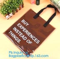 China Transparent PVC Clear Beach Shoulder Bag Women Handbag Promotional Single Shoulder Bag 30x20cm for sale
