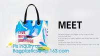 China Clear PVC Vinyl Beach Tote Bag with Handle and Inner Drawstring Bag 40x30cm for sale