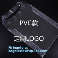 China Custom Transparent PVC Tote Bag with Handle Logo Promotional Shopping Bag 500 PCS MOQ for sale