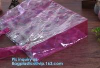 China PVC Transparent Inflatable Shoulder Beach Bag with Drawstring and Inner Pouch 30x40cm for sale