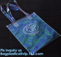 China PVC Single Shoulder Shopping Bag Hand Tote with Handle Custom Size 30x40cm for sale