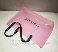 China PVC Transparent Zipper Bikini Cosmetic Bag Waterproof Beach Tote Lady Swimming Bag 30x20cm for sale
