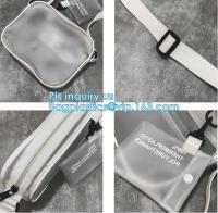 China Custom Printed Waterproof PVC Tote Bag with Handle 500 PCS MOQ for Promotional Shopping for sale