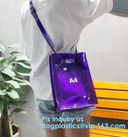 China Clear PVC Envelope Clutch Handbag Waterproof Stadium Bag Tote 12x8 Inch for sale