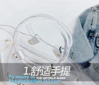 China Custom PVC Transparent Tote Bag Ladies Shoulder Handbag Summer Beach PVC Vinyl Plastic Purse 500 PCS MOQ for sale