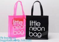 China Wholesale Clear PVC Gift Bag with Rope Handle Transparent Shopping Bag 30x40cm for sale
