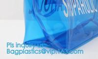China Custom PVC Transparent Handle Bag Recyclable Plastic Cooler Wine Shopping Bag 500 PCS MOQ for sale
