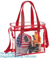 China Custom Logo Clear PVC Bag Large Capacity with Handle for Blanket Storage 500 PCS MOQ for sale