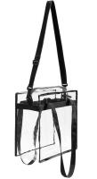 China Custom PVC Tote Bag with Zipper Eco Friendly Transparent Shopping Pouch 500 PCS MOQ for sale