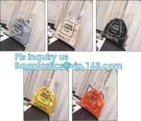 China PVC Coated Cotton Shopping Tote Bag with Strong Handles 40x30cm Reusable Shopper for sale