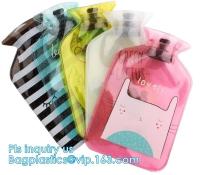 China Winter Outdoor PVC Hot Water Bottle Bag with Knitted Cover 500ml Hot Water Bag for Fomentation for sale