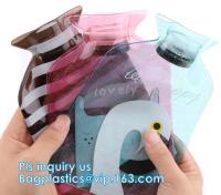 China Winter Outdoor PVC Hot Water Bottle Bag with Knitted Cover 500ml Hot Water Bag for Fomentation for sale
