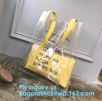 China Reusable PVC Soft Loop Handle Bags Transparent Clear Plastic Blanket Bag 500 PCS MOQ for sale