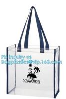 China PVC Tote Bag with Handle Zipper Cosmetic Bag Travel Wash Organizer 20x15cm for sale