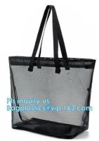 China PVC Mesh Foldable Cosmetic Toiletry Bag with Zipper 20x15cm Promotional Makeup Organizer for sale